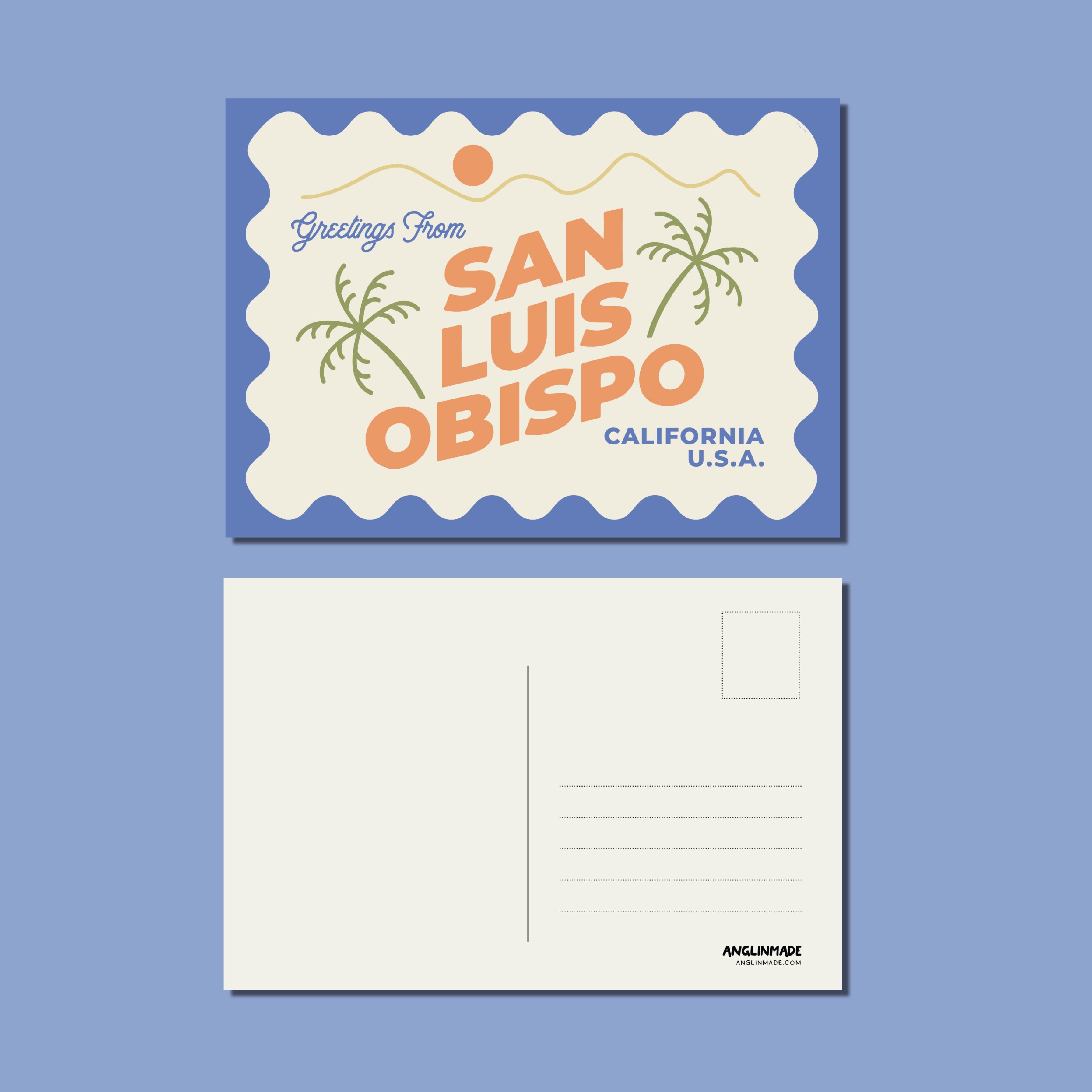 Greetings From SLO Postcard – anglinmade